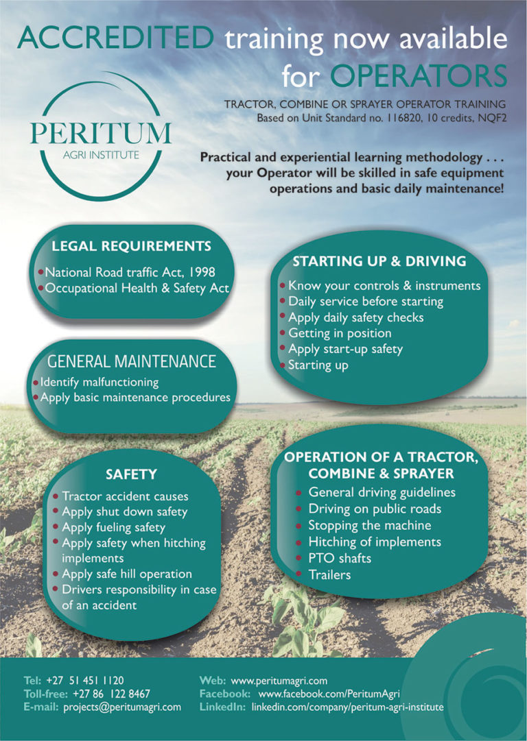 Tractor Training 21 - 23 September 2020 - Peritum Agri Institute